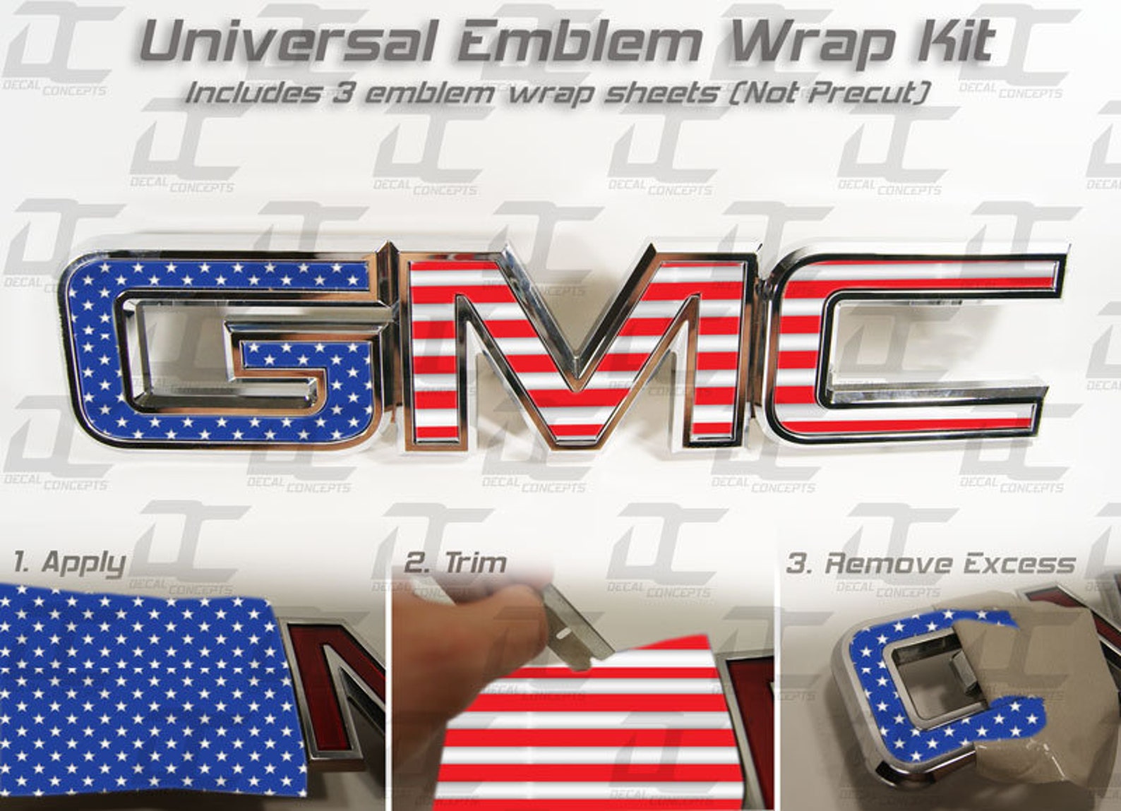 07-20 GMC Sierra Yukon Acadia U.S American Flag Emblem - Etsy