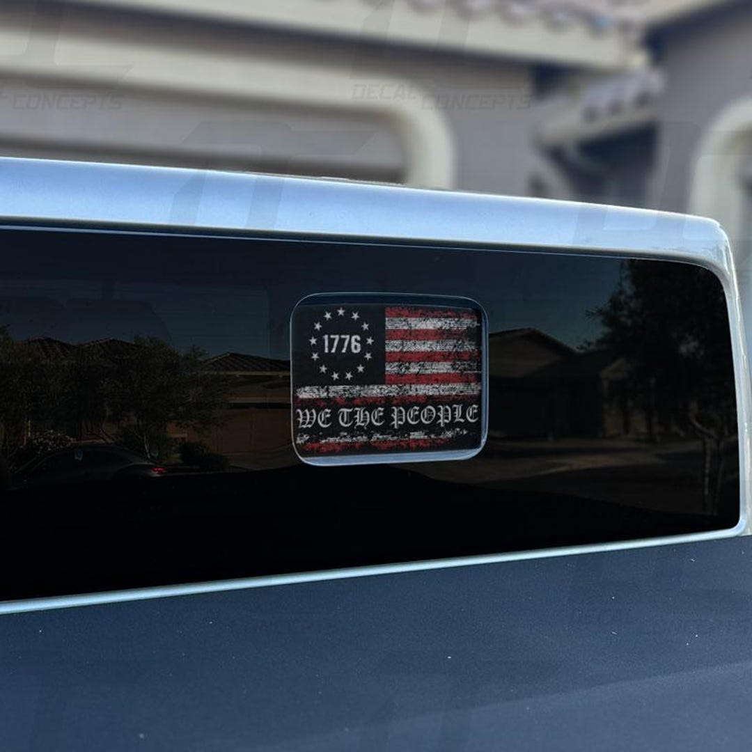 American Flag We the People 1776 Rear Window Printed Accent Decal for ...