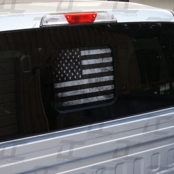 American Flag Decal for F150 Window - Etsy