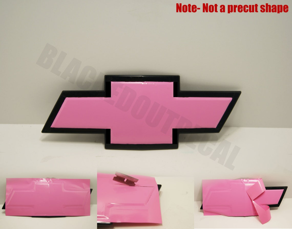 Pink Chevy Emblem Vinyl Wrap Kit 2 Sheets - Etsy