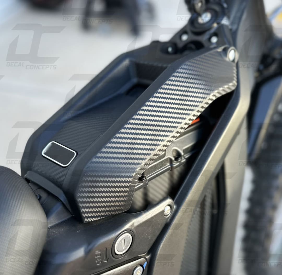 Carbon Fiber Battery Cover Accent Decal Wrap Kit for Surron - Etsy