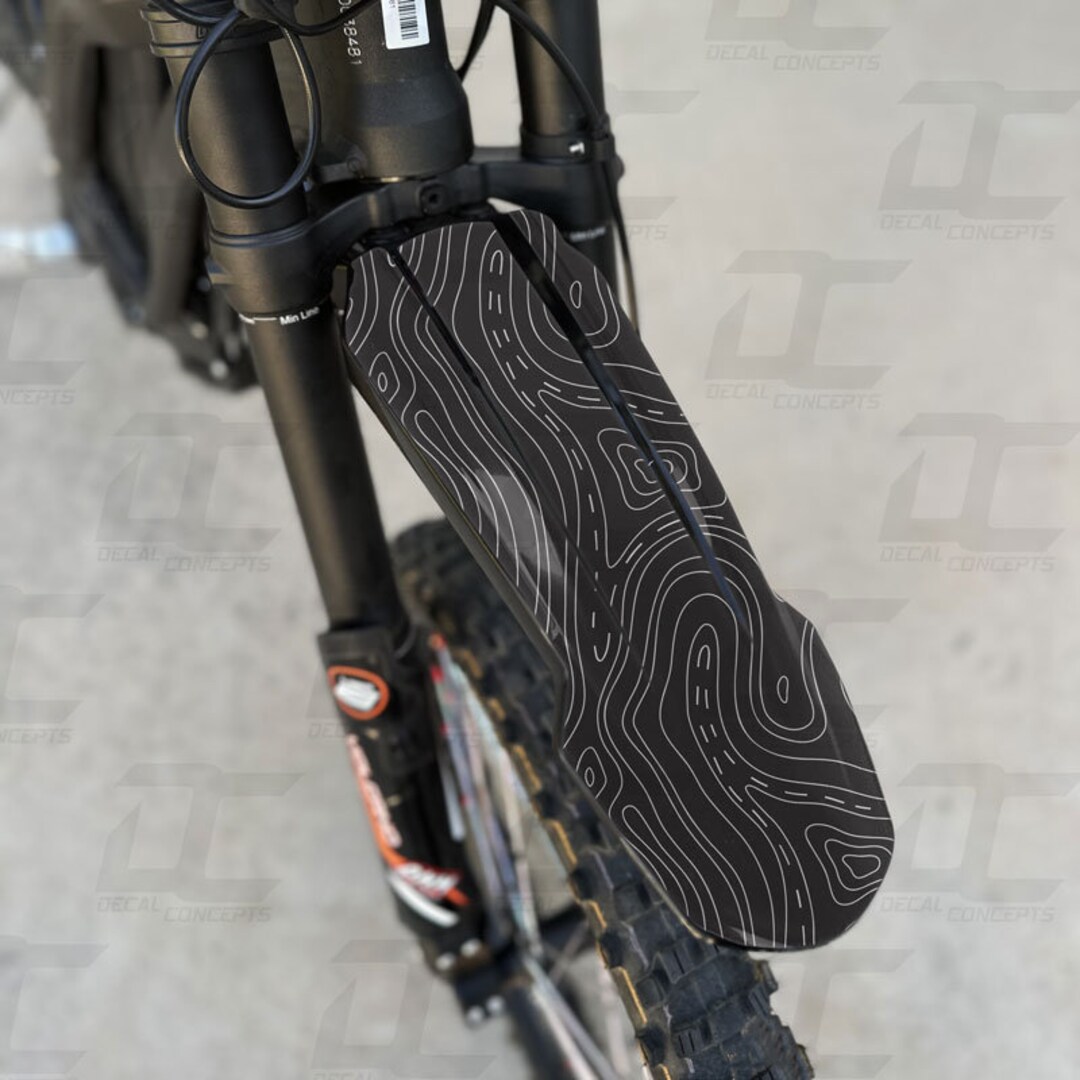 Topographic Pattern Front Fender Accent Decal Kit for Surron - Etsy