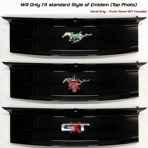 American Flag Rear Trunk Panel Accent Decal Kit for Ford Mustang 2015 ...