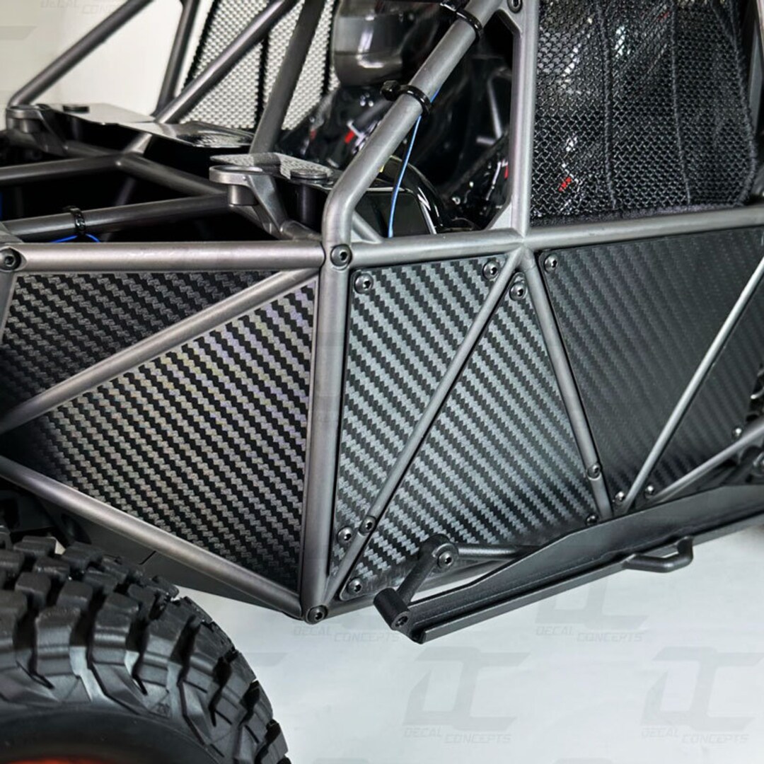 Carbon Fiber Inner Body Panel Decal Accent Kit for Traxxas Unlimited ...