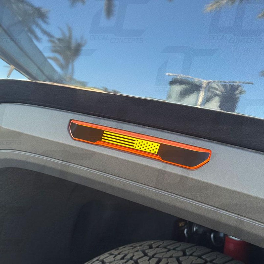 American Flag Fender Light Side Marker Accent Decal Kit for GMC Sierra ...