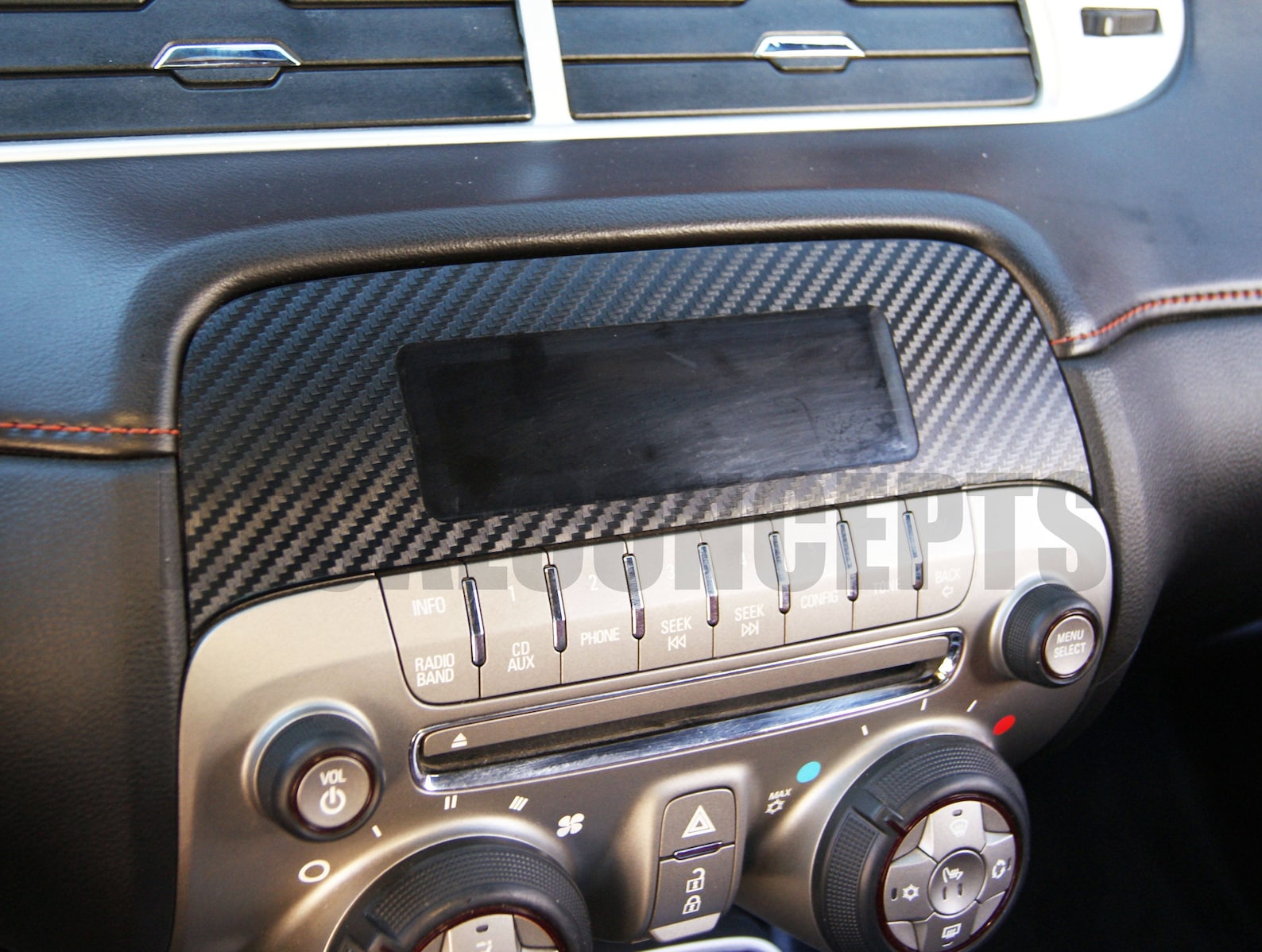 Camaro Carbon Fiber Stereo Overlay Decal Kit (2010-2015) - Etsy