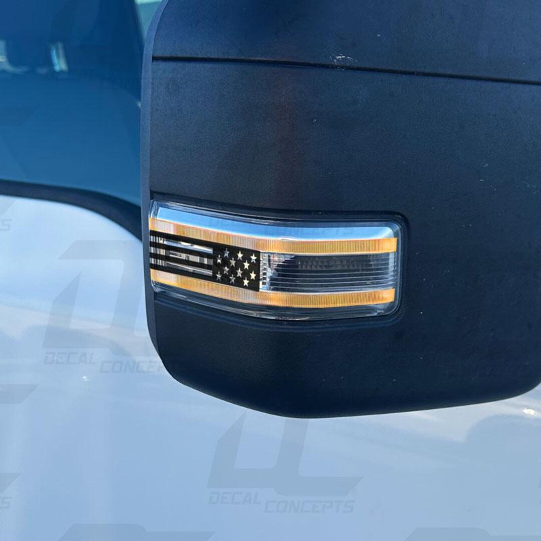 American Flag Side Mirror Accent Decal Kit for Ford F250-F350 (2017 ...