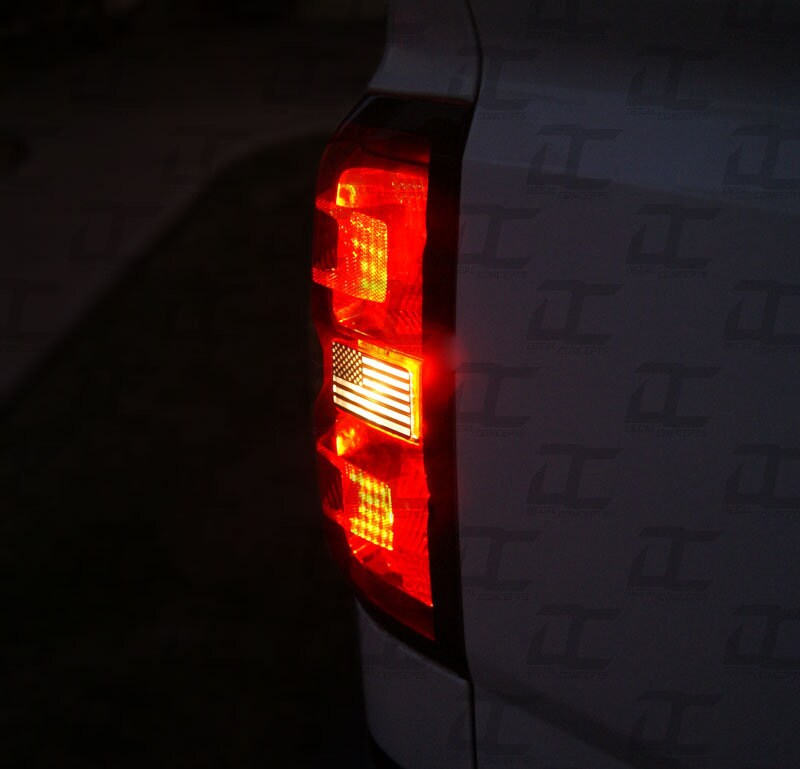 Reverse Light American Flag Accent Decal Kit for Chevy Silverado (2014 ...