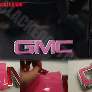 07-13 GMC Sierra Yukon Acadia PINK Rear Emblem Overlay Kit - Etsy