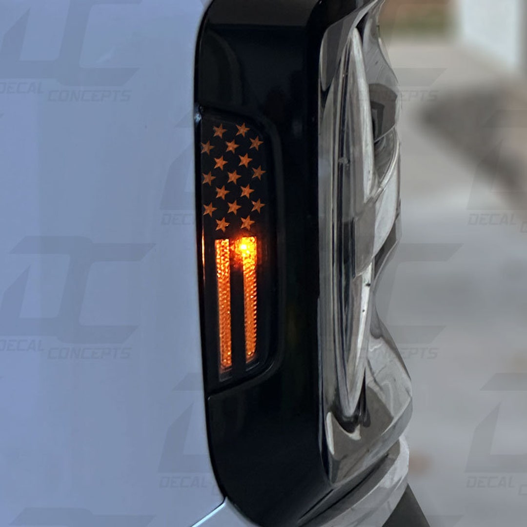 American Flag Front Side Marker Accent Decal Kit for Ford Bronco (2021 ...