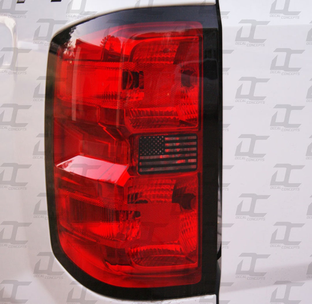 Reverse Light American Flag Accent Decal Kit for Chevy Silverado (2014 ...