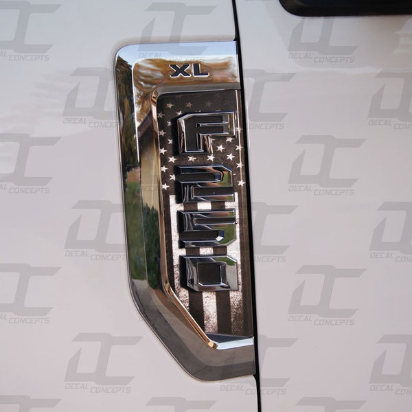 Ford F250 Emblem American Flag - Etsy