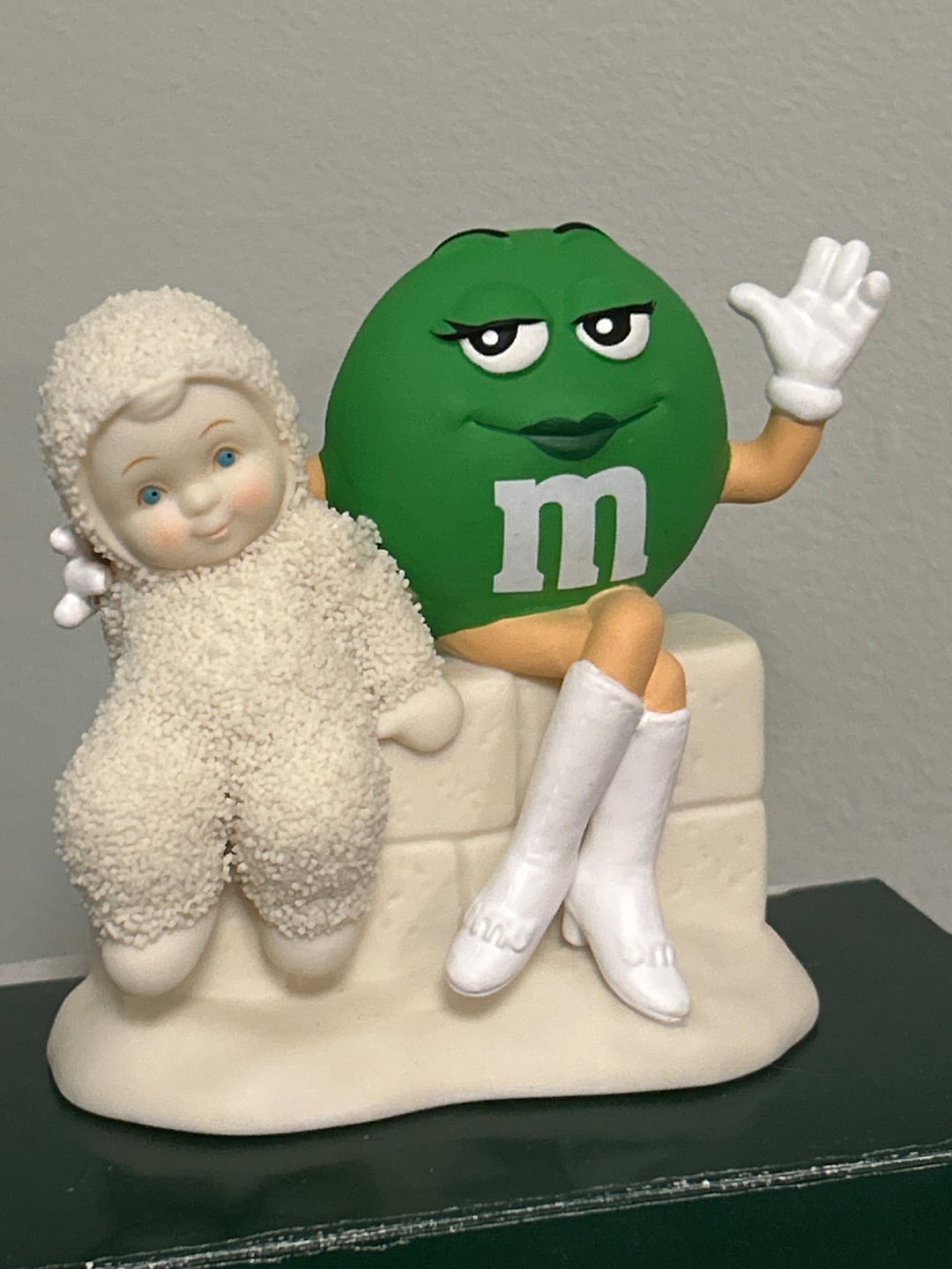 Snowbabies Mars Green M & M Collectible tell Me a Story Figurine in Box ...
