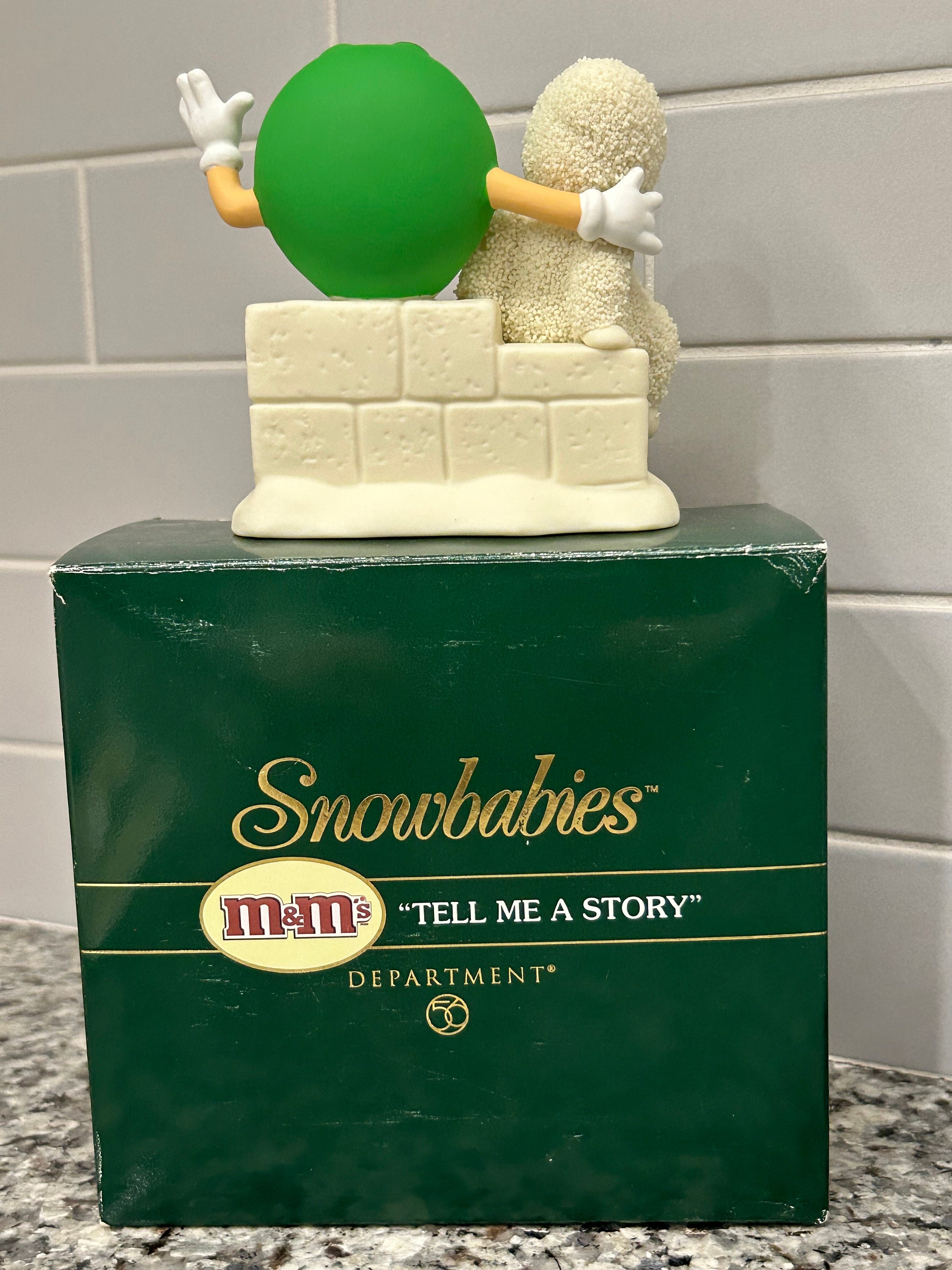 Snowbabies Mars Green M & M Collectible tell Me a Story Figurine in Box ...