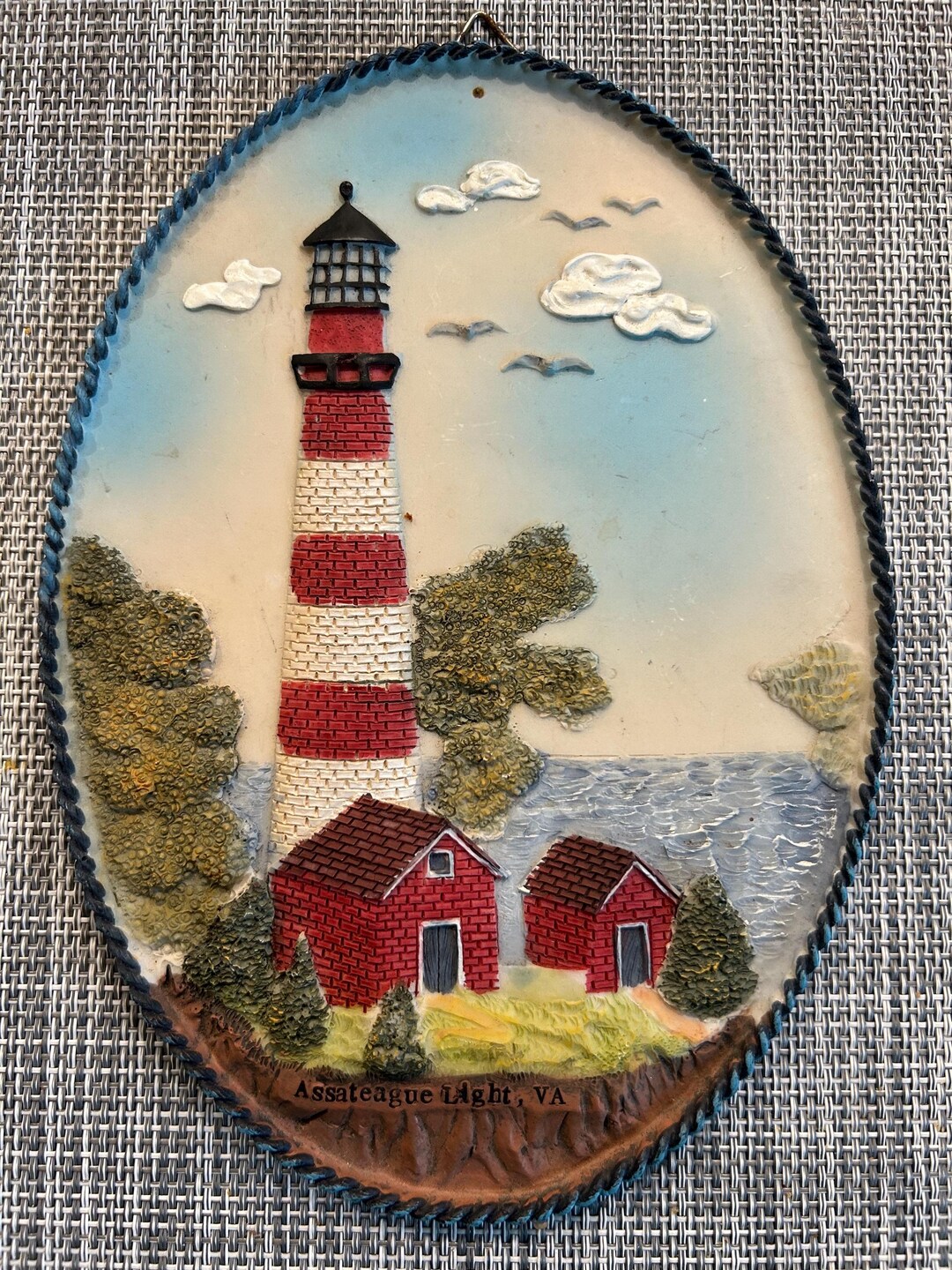Lighthouse Collection Hand Painted Wall Plaque Assateague Island ...
