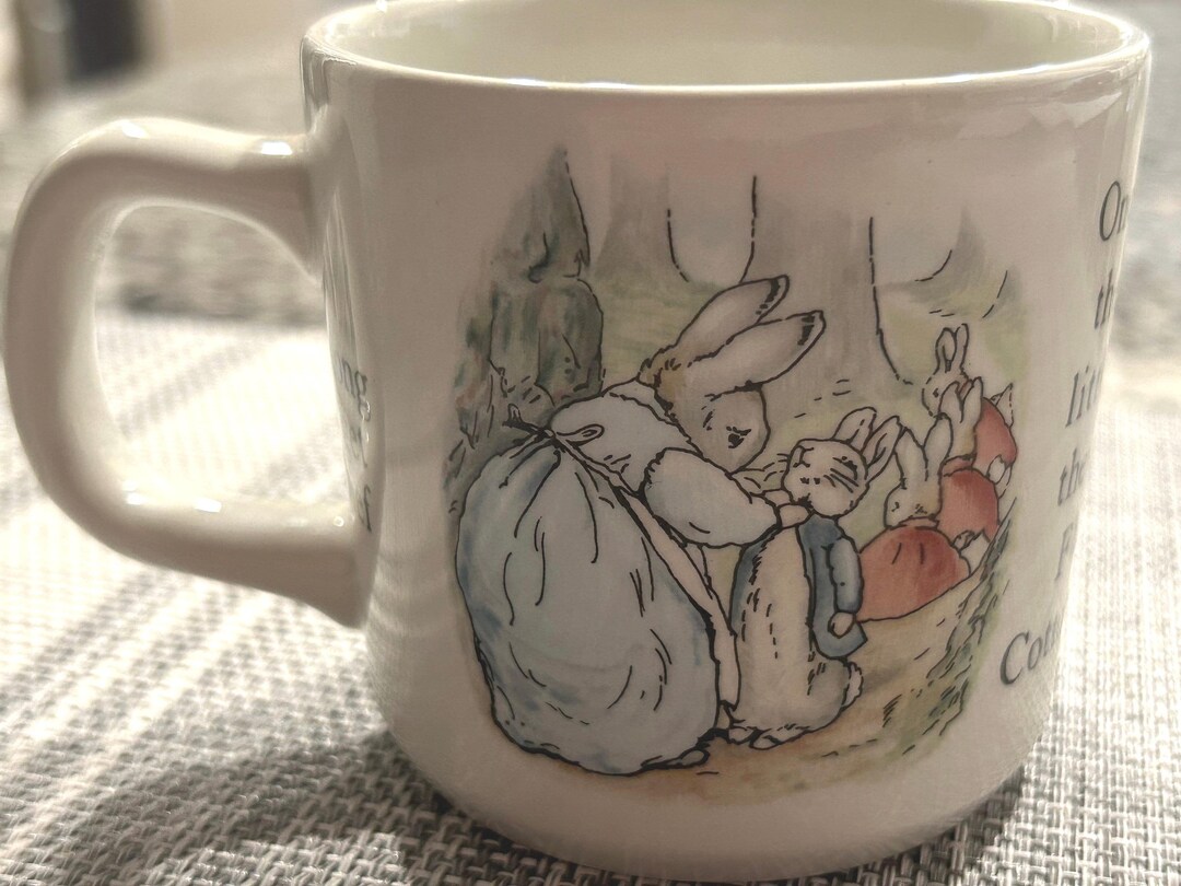 Beatrix Potter PETER RABBIT Children’s Porcelain Cup Wedgewood England ...