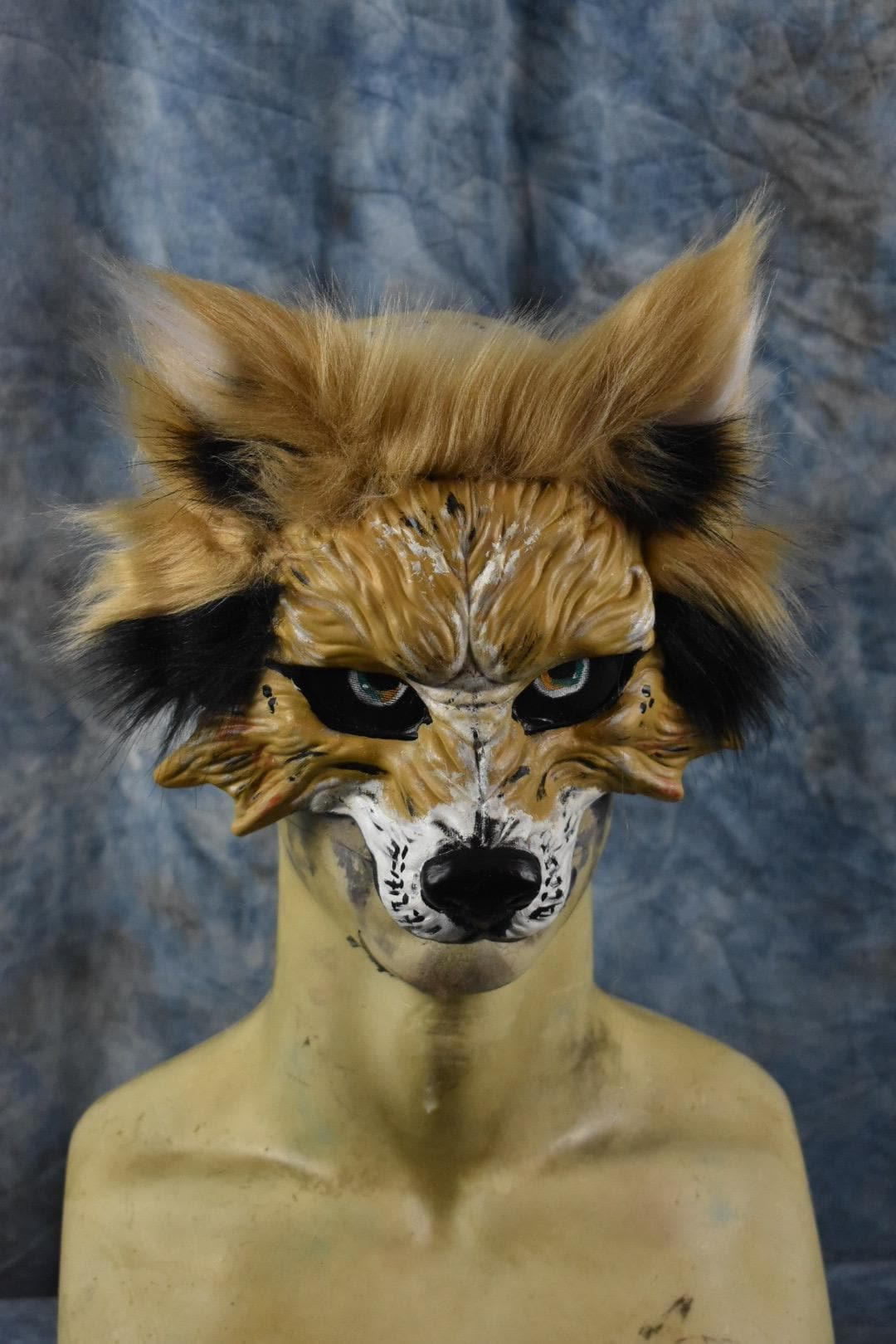 Blonde Wolf Mask, Wall Art, Cosplay Mask, Therian Mask - Etsy