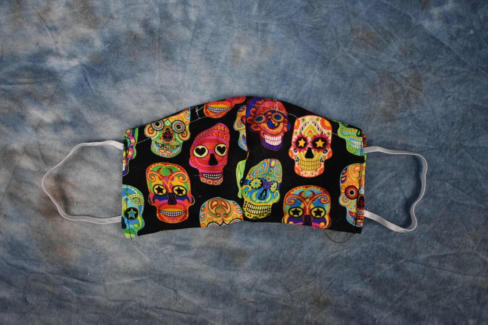 Candy Skulls Face Mask