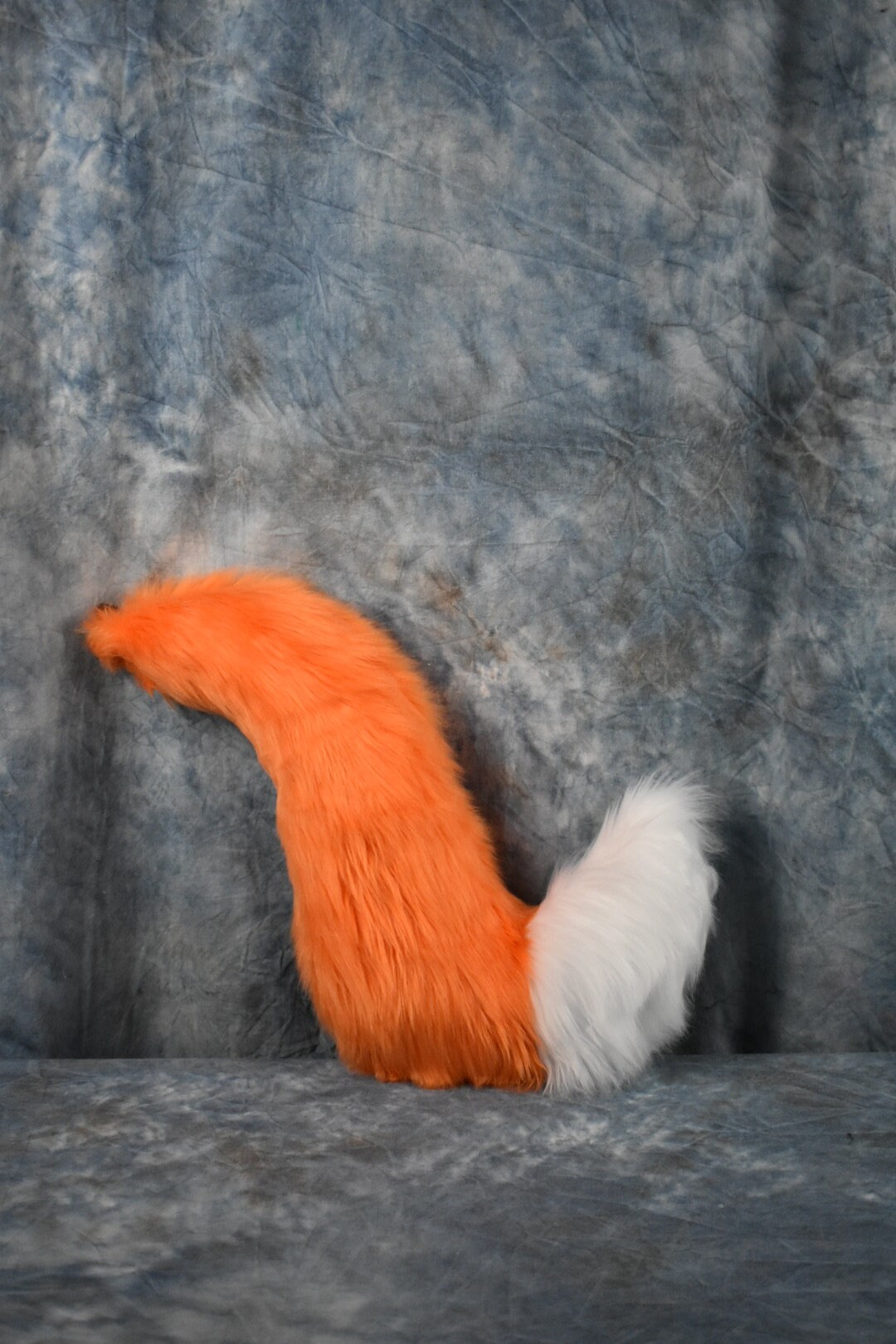 Orange and White Fox Fursuit Tail - Etsy