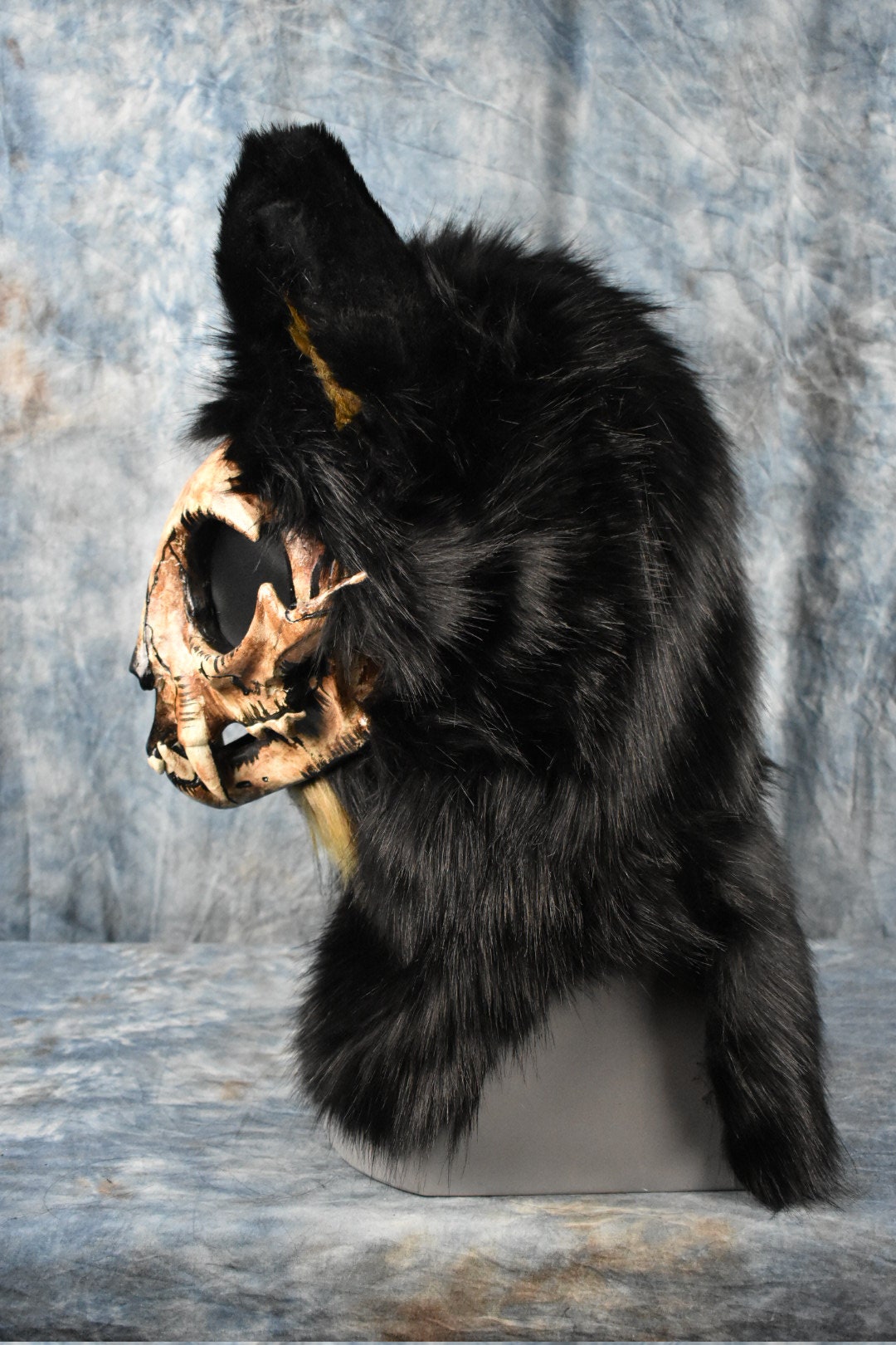 Pre-Made Skull Cat fursuit head