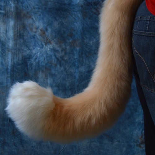 CUSTOM: Cat/feline Fursuit Tail with Curve | Etsy