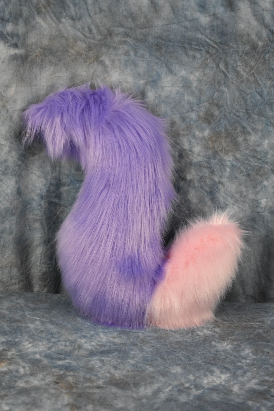 Lavender and Baby Pink Fox Fursuit Tail
