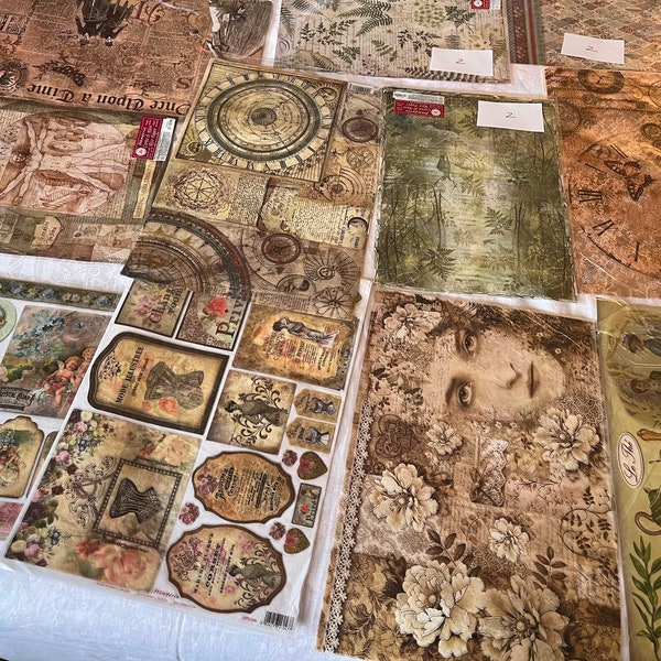 Stamperia Rice Paper - Etsy