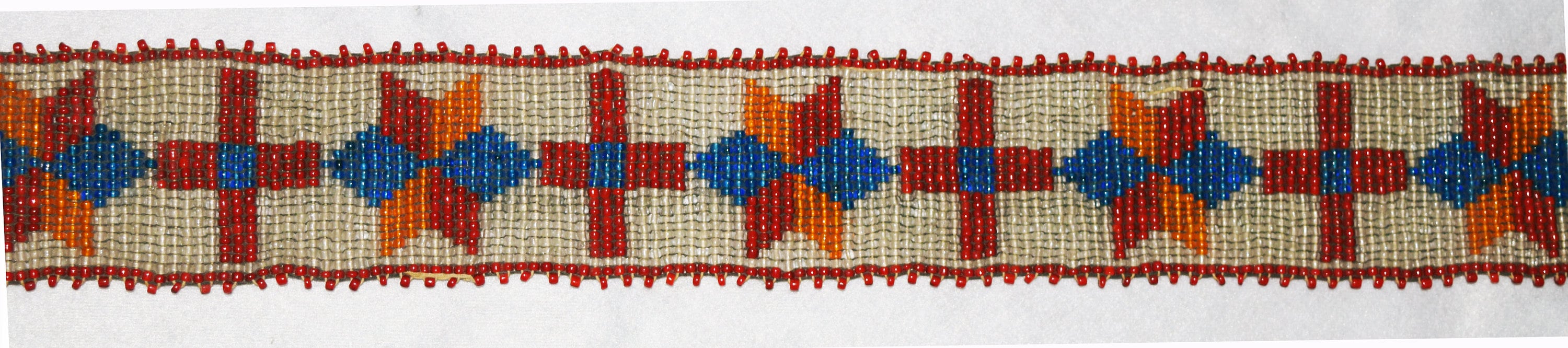 Century-old Navajo Blanket Strip (belt), Beaded Beauty -- Perfect! - Etsy