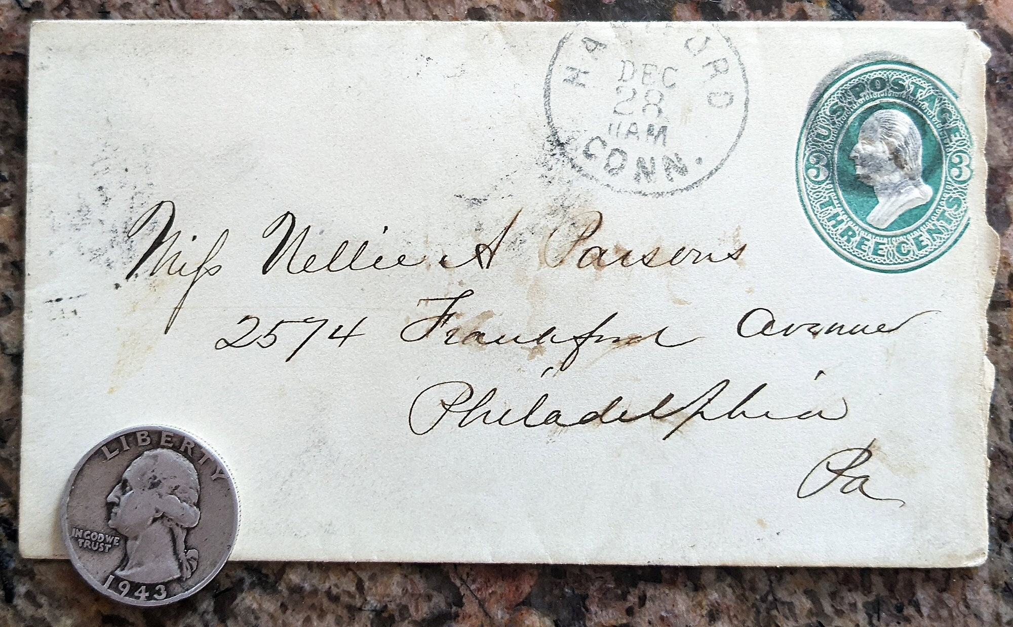 18 Stamped Envelopes From the 1880's With BEAUTIFUL Handwriting! - Etsy