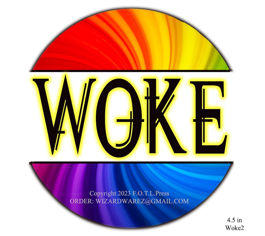 4 1/2 Inch Colorful "woke" Vinyl Sticker by Mani Pureheart - Etsy