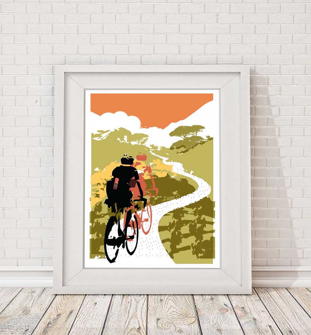 Cycling Poster Print Cycling Print Print for Cyclists - Etsy
