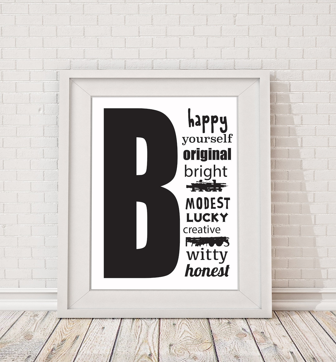 Be Happy Print / Positive Poster Print. Motivating Art. Feel Good Print ...