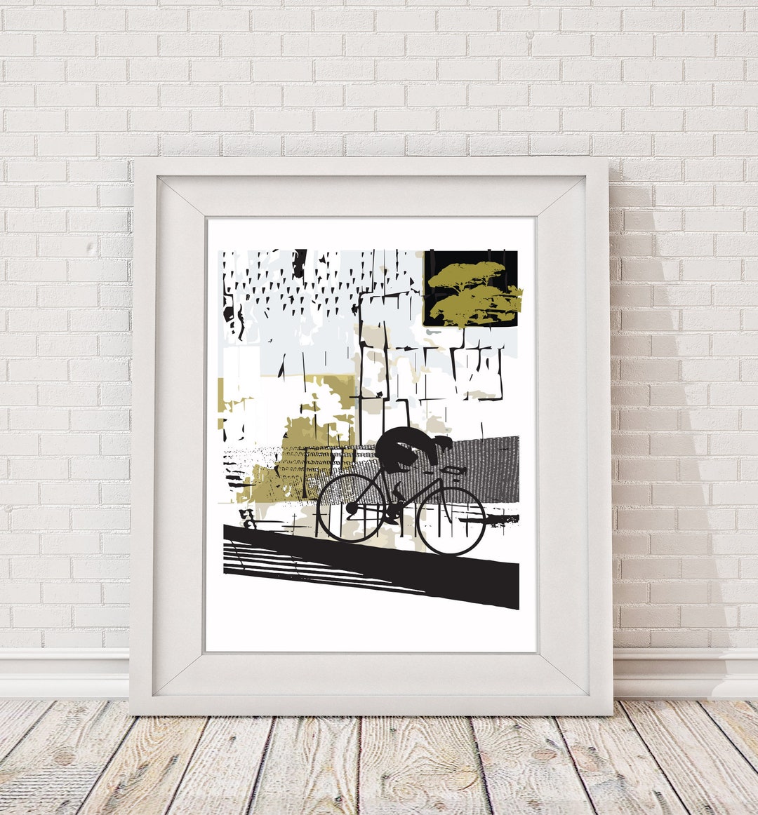 Cycling A4 Poster Print Cycling Print Print for Cyclists - Etsy UK