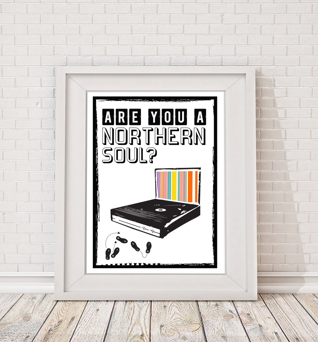 Northern Soul Music Print. Northern Soul Art Poster. Northern Soul Wall ...
