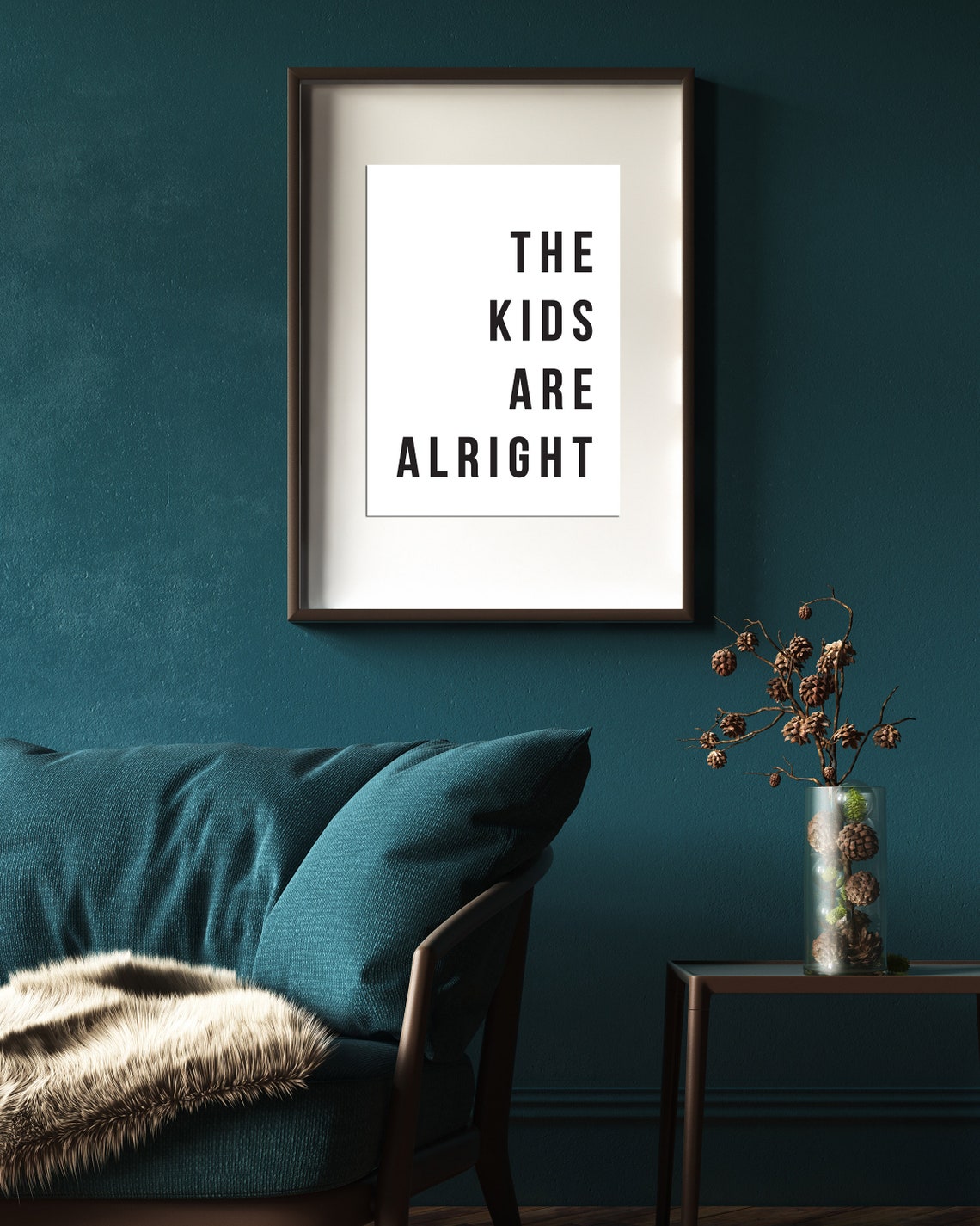 Typography A4 Poster Print the Kids Are Alright - Etsy UK