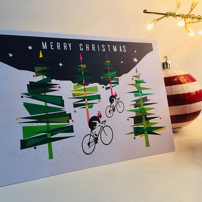 Bike Christmas Cards - Etsy