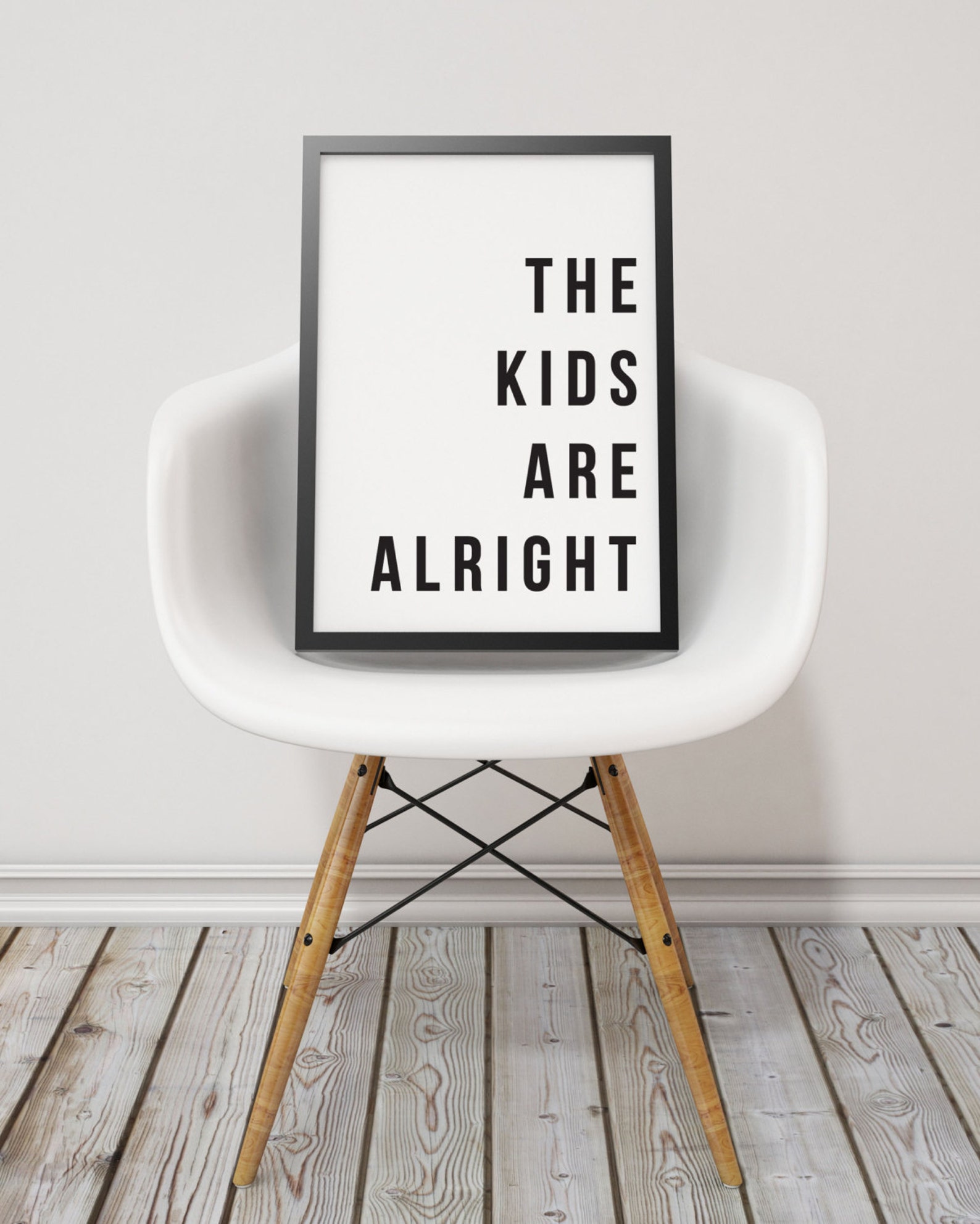 Typography A4 Poster Print the Kids Are Alright - Etsy UK