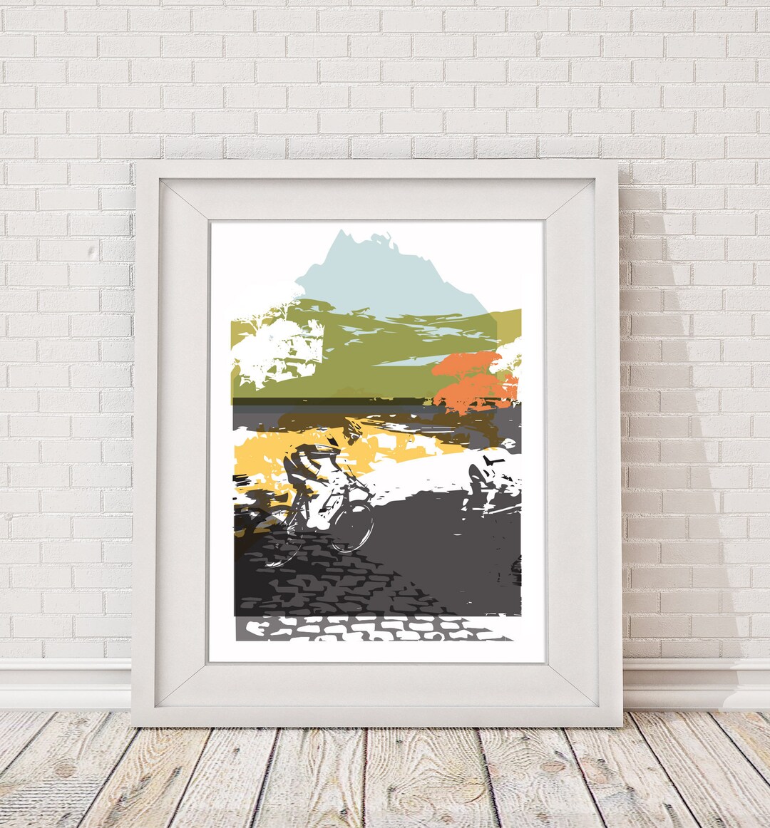 Cycling A4 Poster Print, Cycling Print, Print for Cyclists, Sunday Ride ...