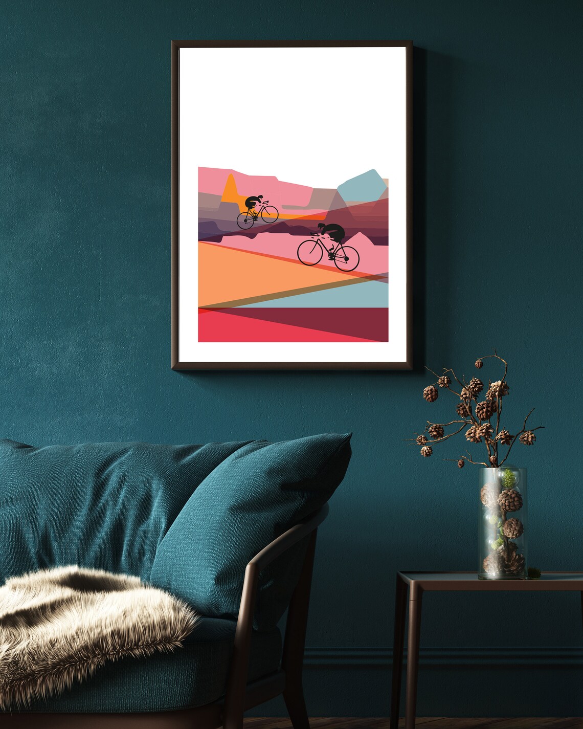Cycling Art / Bicycle Print / Giclee Cycling Print / Up up & - Etsy UK