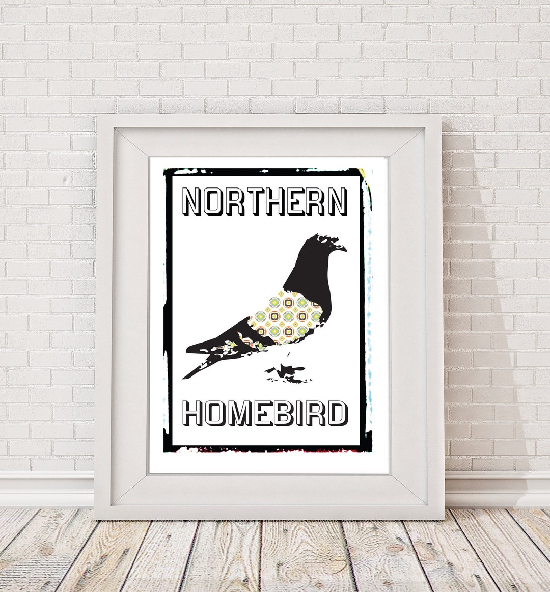 Pigeon Poster Print. Racing Pigeon Print. Northern Homebird Print ...