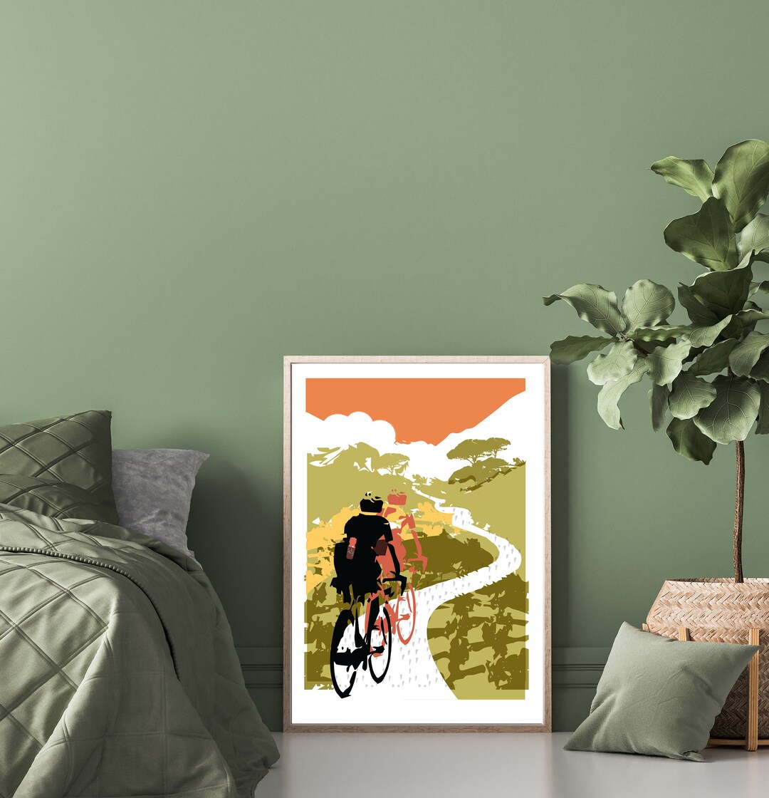 Cycling Poster Print, Cycling Print, Print for Cyclists, Cycling Poster ...