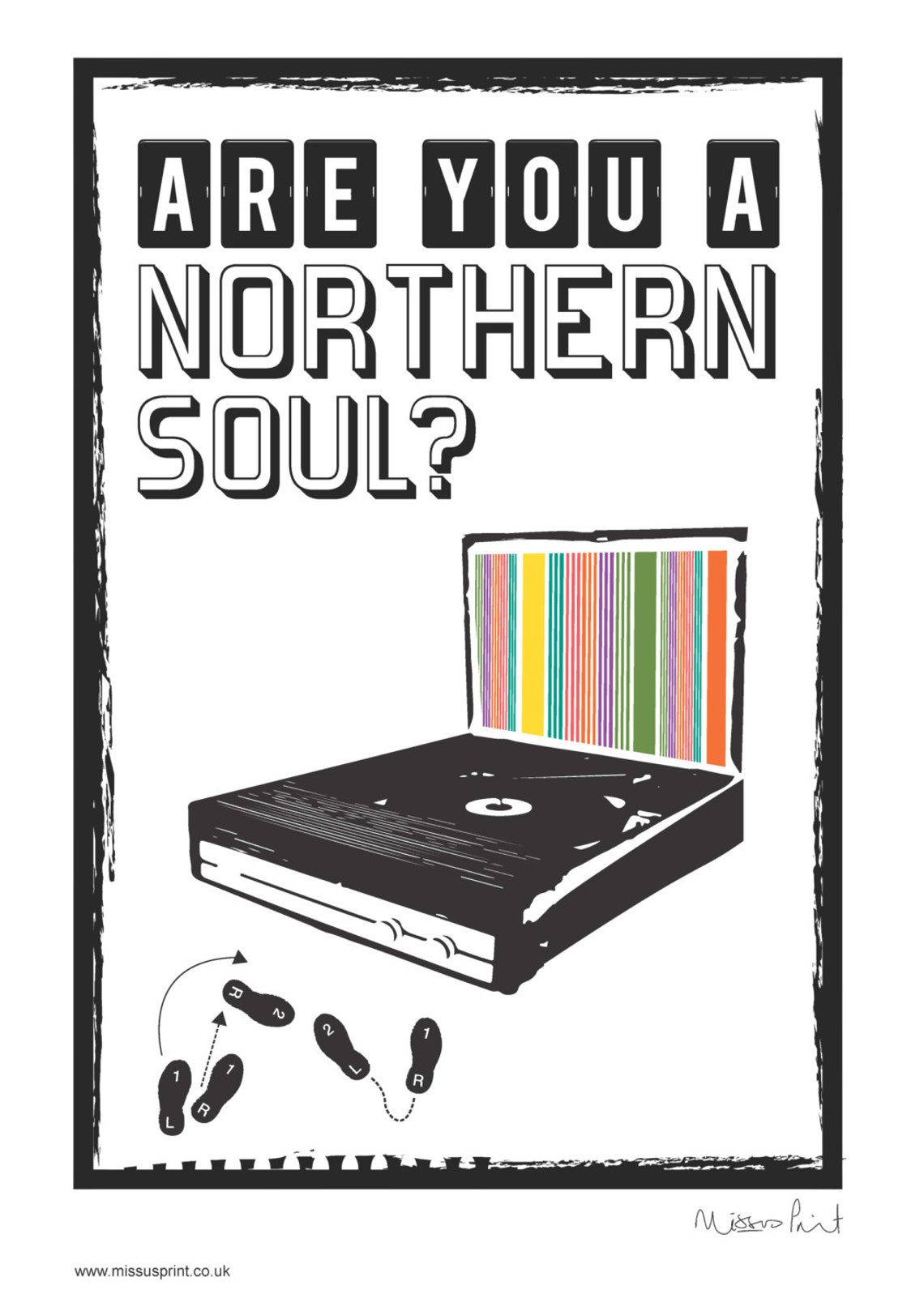 Northern Soul Music Print. Northern Soul Art Poster. Northern Soul Wall ...