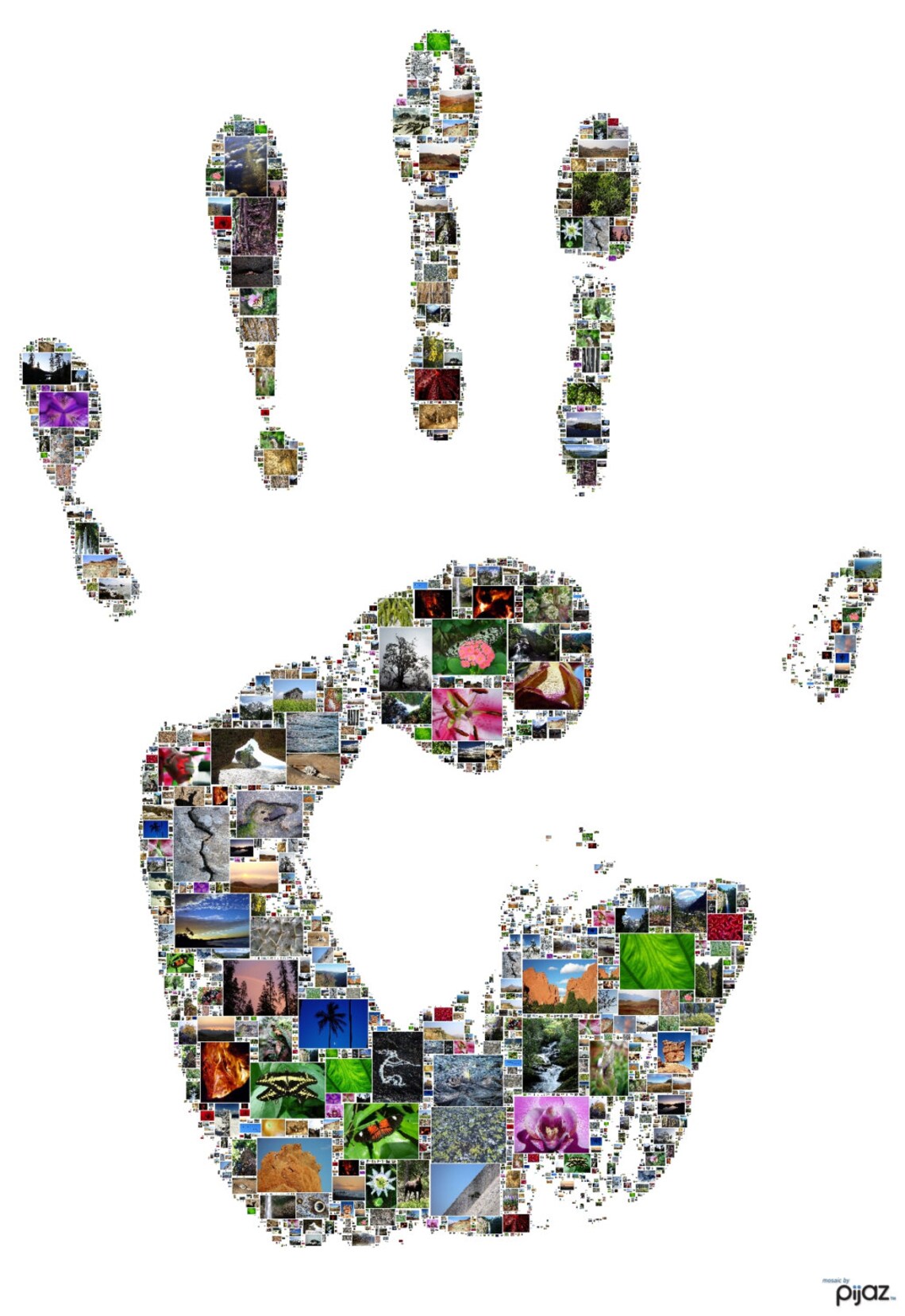 Hand Mosaic Poster OOAK custom collage from your personal | Etsy