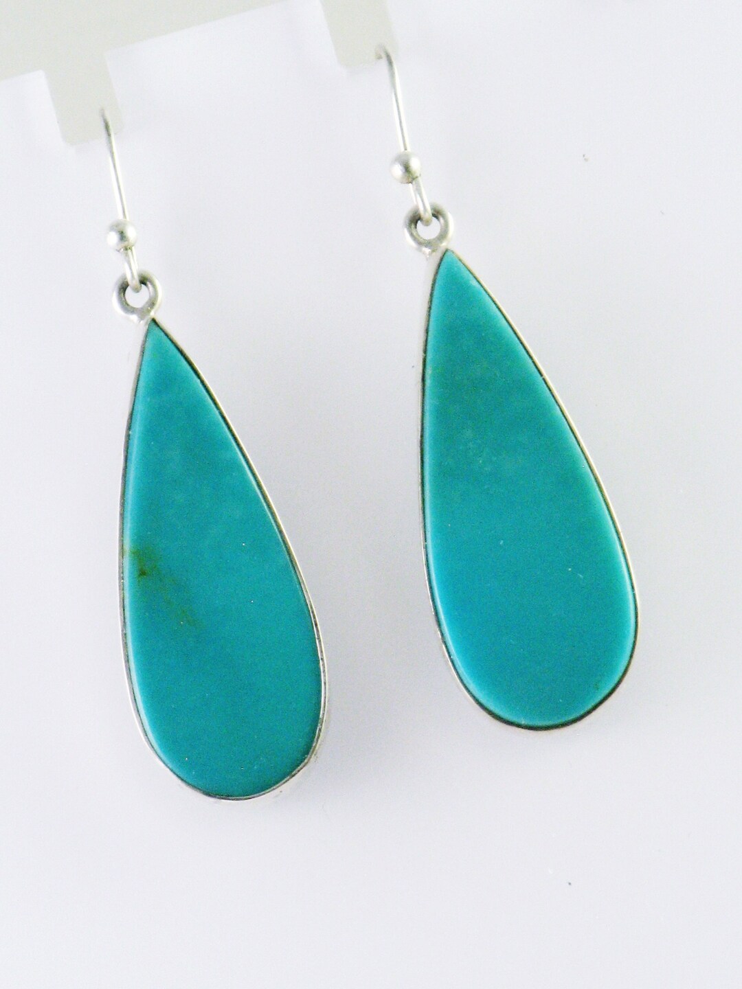 Turquoise Blue Green Natural Blue Green Large Blue Earrings - Etsy