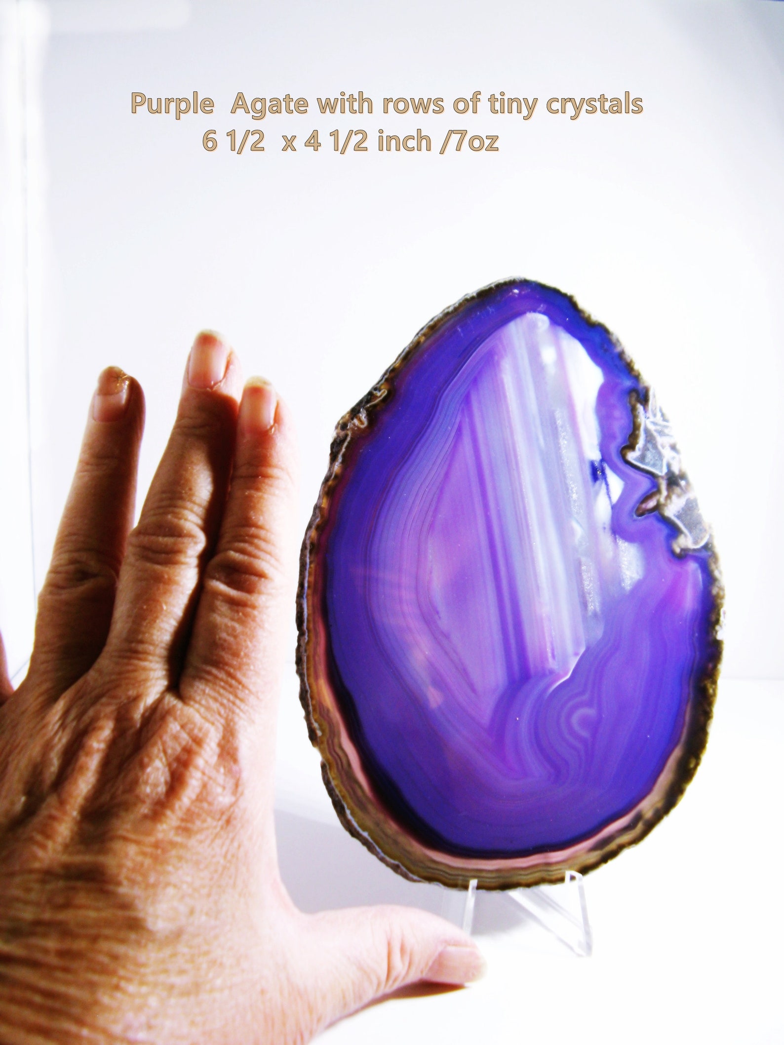 Large Agate Slices of Premium Quality, Unique in Color Size Shape ...