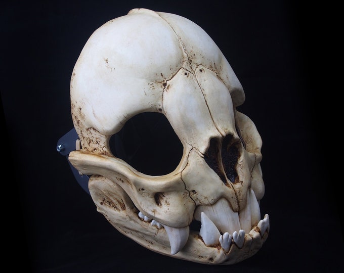 Bat Creature Skull Masquerade Mask - Painted or DIY - Optional Leather ...