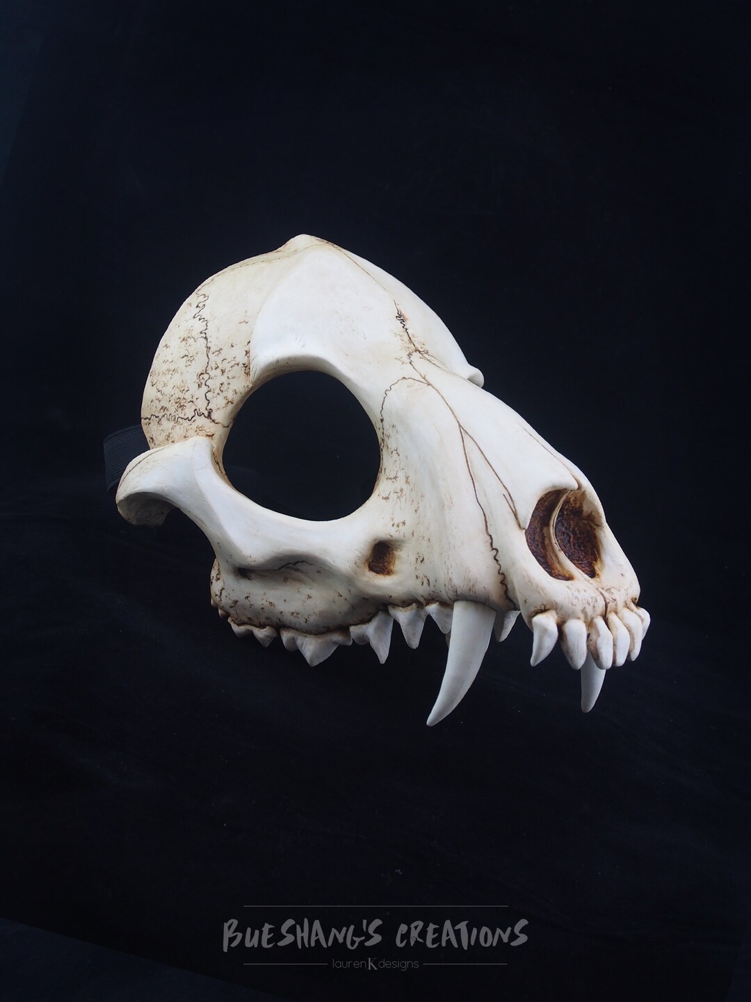 Wolf Skull Mask Half Bone Painted - Etsy Australia