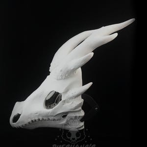 Dragon Skull Mask - Full - Antler Horns - Etsy