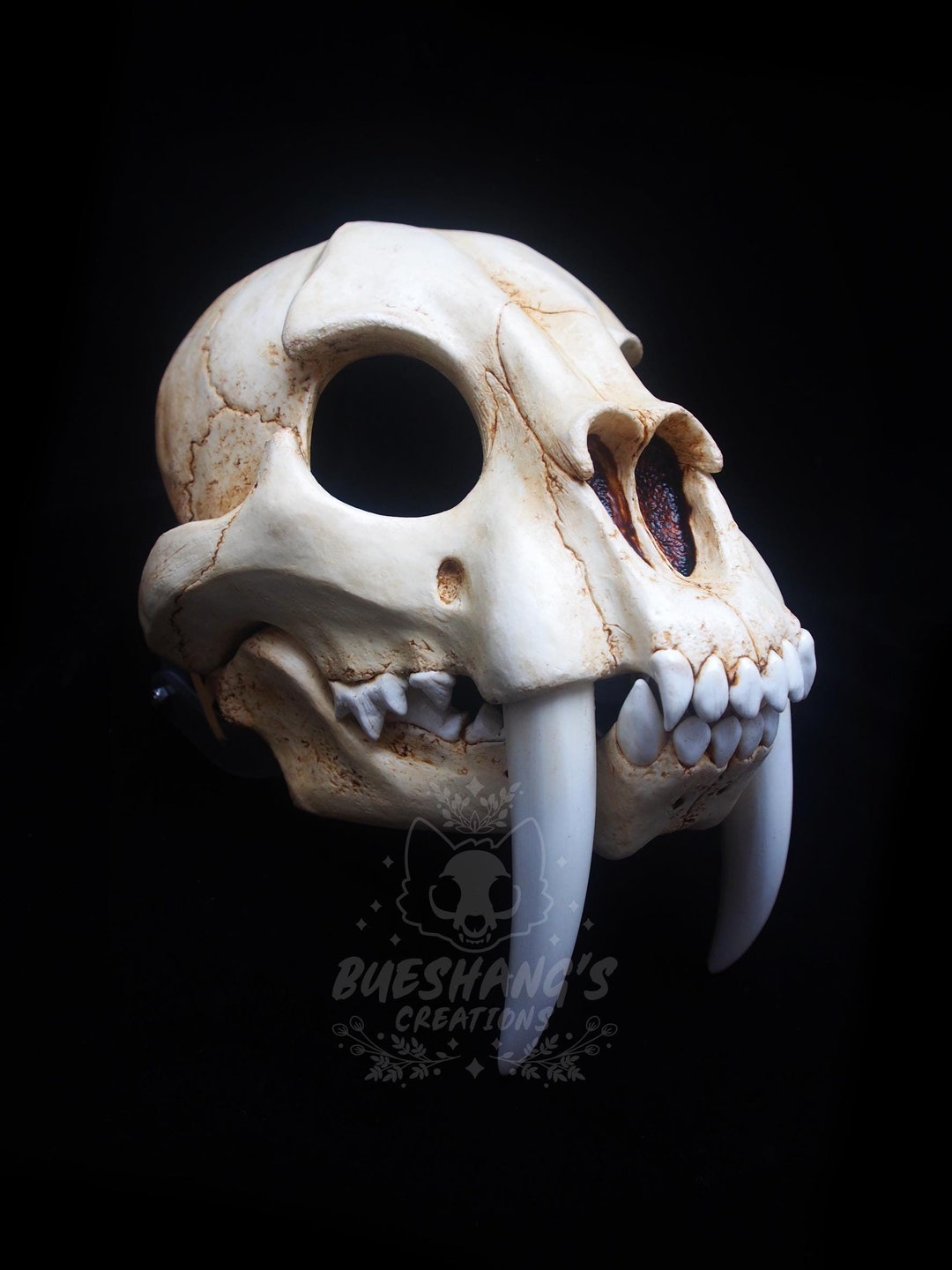 Sabertooth Skull Mask - Full - Etsy