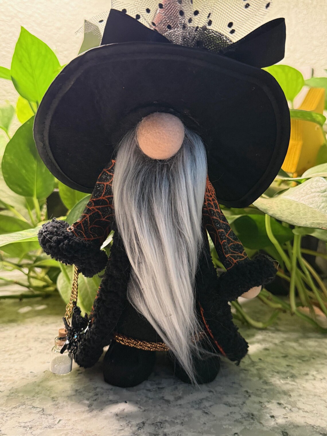 Halloween Gnome: Spider Keeper Phyllis - Orange & Black Decor - Etsy
